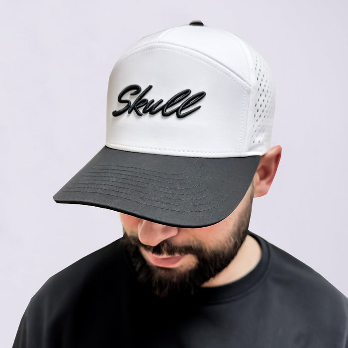 Padel Cap - Retro White Black