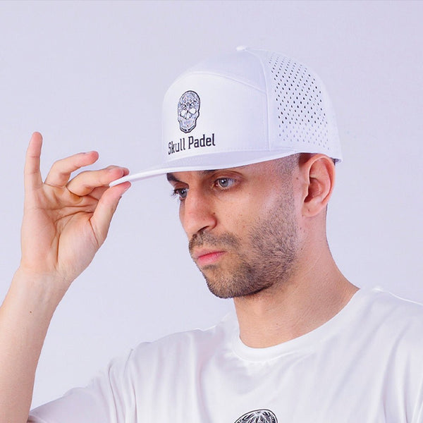 Padel Cap - White Black