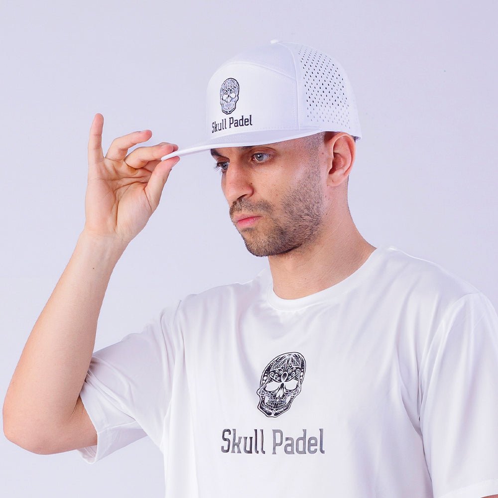 Padel Cap - White Black